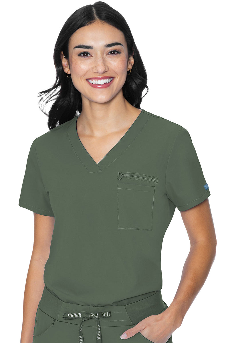 V-Neck Chest Pocket Top by Med Couture – RC Uniforms
