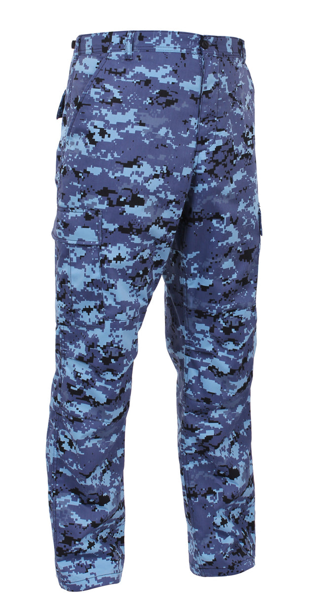 Girls Blue Camo Pants – RC Uniforms